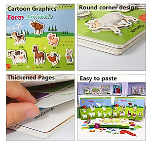 Preschool Learning Activities Busy Book for Toddler, Educational Toys for Kids Ages 3 4 5 6 7, Autism Learning Materials, Preschool Workbook Toy for Toddlers Boys Girls Travel