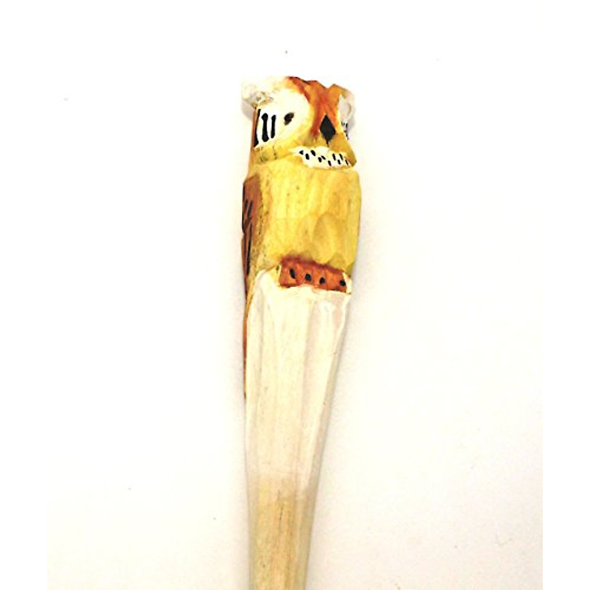 Handmade Carved Ballpoint Pen Owl style Natural Wooden Carving Cute Animal Refillable Pen 1pc/owl from Nument