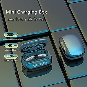 Open Ear Headphones Bluetooth ipx5 Waterproof Workout Headphones with Microphones air Conduction Headphones for Running,Sports (Gray)