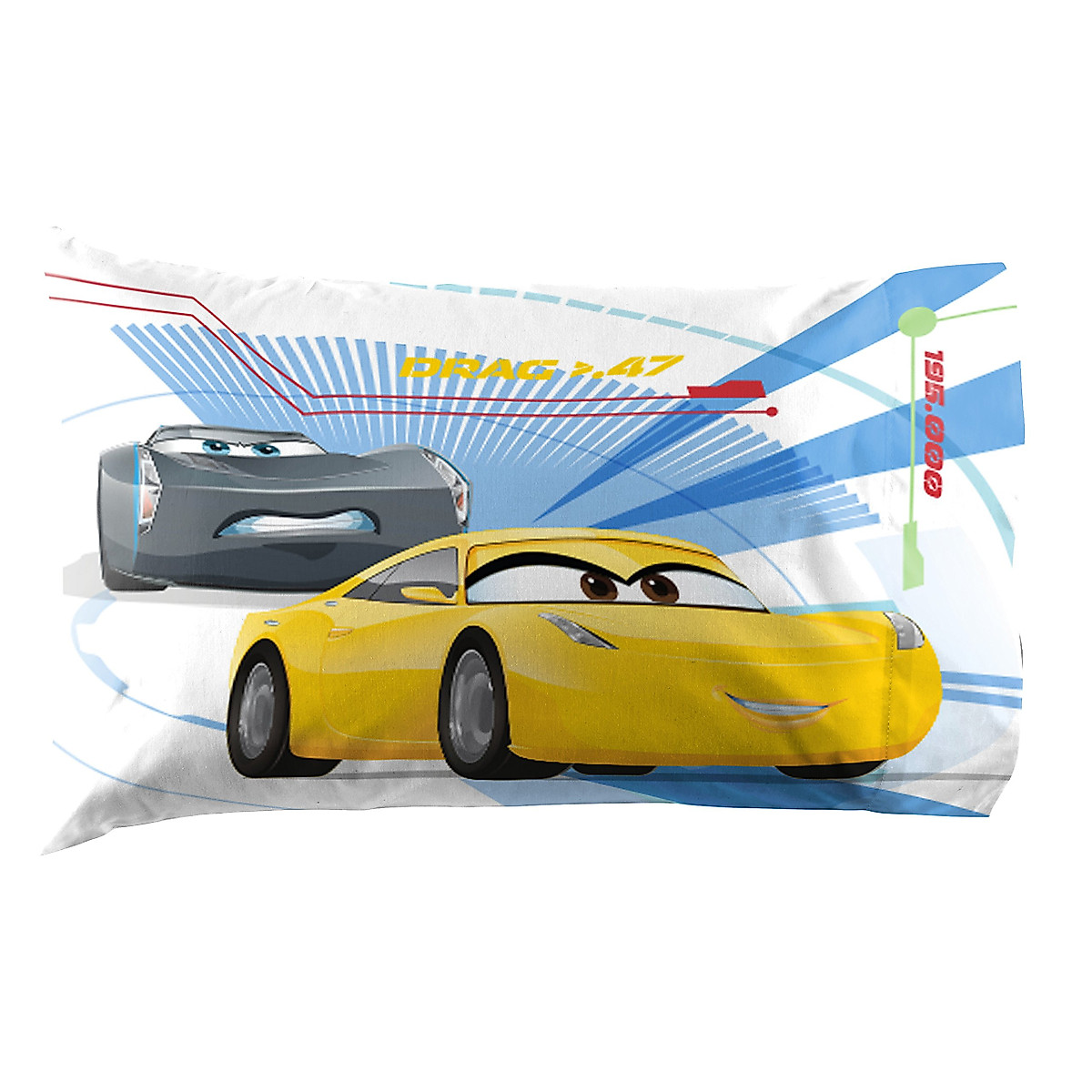 Jay Franco High Tech Twin 3 Piece Sheet Set, Cars Red