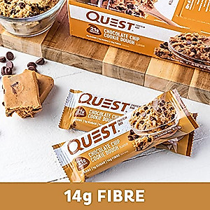 Quest Protein Bar Chocolate Chip Cookie Dough, 2.12 Ounce