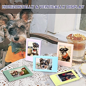 CAIYOULE Mini Picture Frame for Instax Mini 99/12/11/9/8/7+/EVO 3'' Film - Polaroid 2x3 Photo Frame Small Wallet Size Frames (10 Pack)