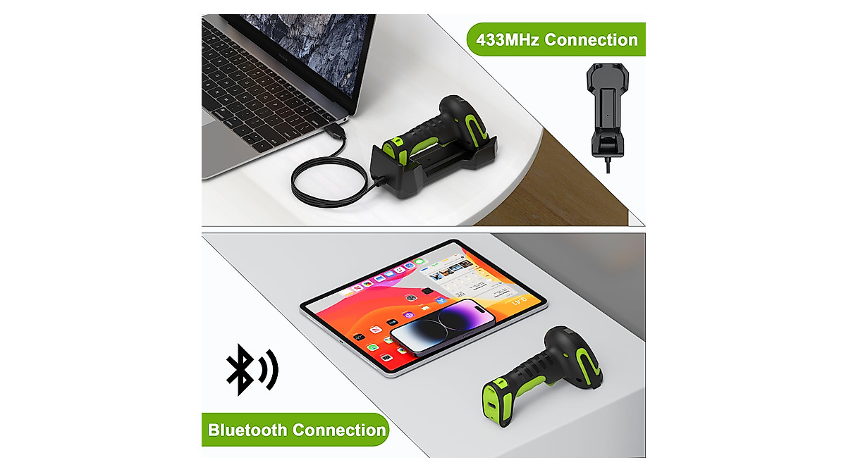 Alacrity 2D Wireless Scanner: 1968ft Range, Wireless Charging
