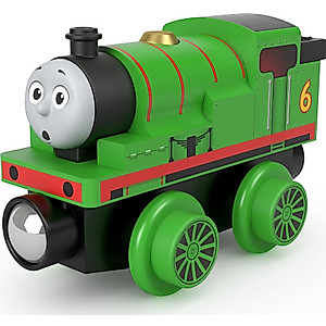 Thomas & Friends Wooden Railway Toy Train Percy Push-Along Wood Engine for Toddlers & Preschool Kids Ages 2+ Years (Amazon Exclusive)