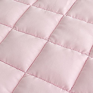 Moonsea Toddler Nap Mat Pink, Removable Pillow and Fleece Minky Blanket, Lightweight and Soft Perfect for Kids Preschool, Daycare, Travel Sleeping Bag for Girls, 21" x 50" Fit on a Standard Cot