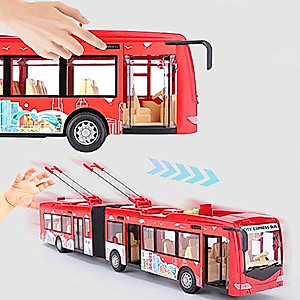 AUHX Kids Toy Bus, Electronic Toy Bus, Simulates for Kids Children