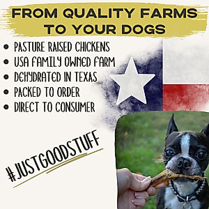 JACK'S PREMIUM Dehydrated Chicken Feet for Dogs- All Natural Dental Dog Chews Single Ingredient Chicken Treat Made in The USA (Chicken, 45 Count)