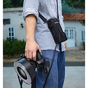 GODOX CB-57 CB57 Cross Body Mini Bag AD200Pro AD200 Pocket Flash, Portable Shoulder Straps Bag