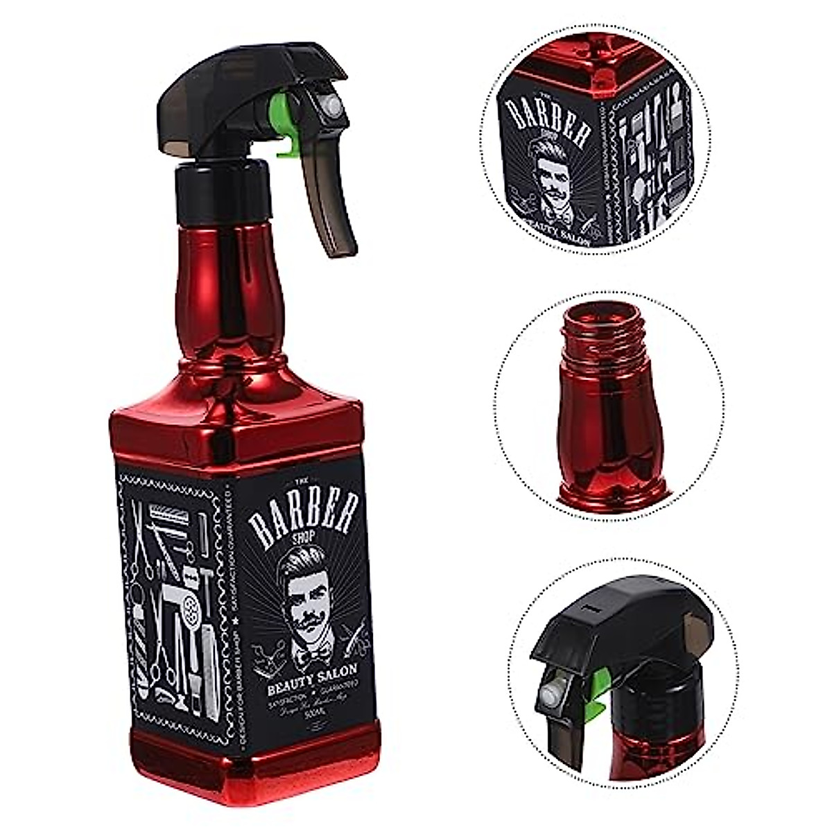 FOMIYES Spray Mist Bottle Hairdressing Electroplating Retro Watering Can Spray Mist Bottle The Pet Red Water Spray Can Watering Kettle Water Sprayer Vintage Water Container Travel