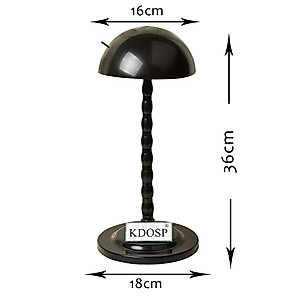 KDOSP Wig Stand Plastic Hat Display Wig Head Holders Mannequin Head/Stand Portable Wig Stand Use Hat For Styling Drying Display Black Plastic Wig Stand (Black)