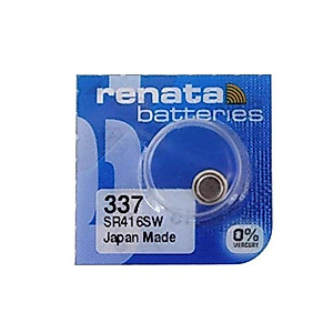 Renata Batteries 337(SR416SW) Button Cell Watch Battery (5 Pack)