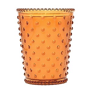 Simpatico No. 28 Pumpkin & Clove Hobnail Candle, Warm Pumpkin with Cinnamon, Ginger & Cloves, 100-Hour Burn Time, Hobnail Glass Jar, Scented Candles for Home, 16 oz