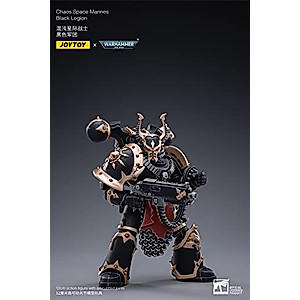 HiPlay JoyToy × Warhammer 40K Officially Licensed 1/18 Scale Science-Fiction Action Figures Full Set Series -Black Legion Chaos Space Marine C