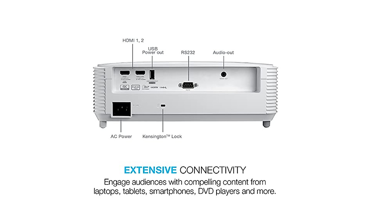 Optoma GT1080HDRx Short Throw Gaming Projector | Fast 120Hz, 8.4ms