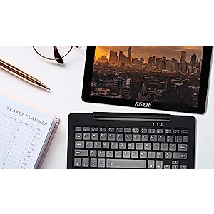 Fusion5 10.1" 2in1 Google Certified Android Laptop Tablet PC - (Powerful Processor, Android 10 Q, 3GB RAM, 32GB Storage, Dual Cameras, HD IPS, Type C, Bluetooth Tablet PC with Docking Keyboard)
