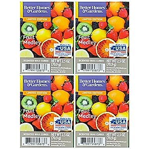 Better Homes and Gardens Summer Fruit Medley Scented Wax Cubes - 4-Pack