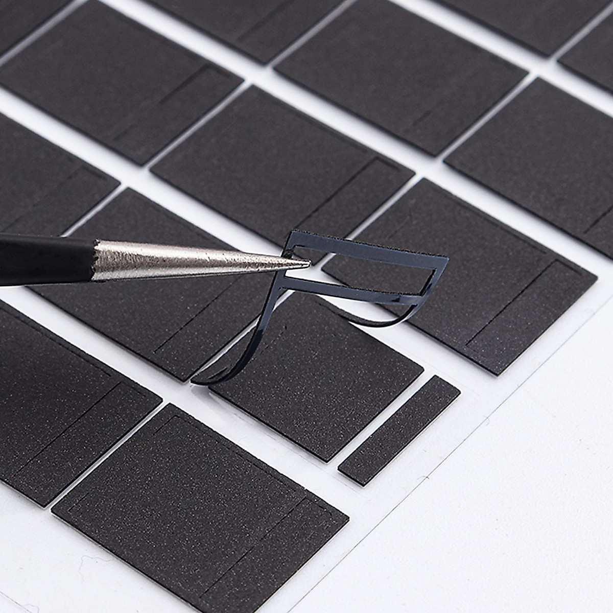 Terukir Wunzkii Mechanical Keyboard Switch Film 120pcs Switches Film Inter-axial Paper Switch Repair HTV Inter-axial Pad Structure Compatible with Cherry MX kailh Gateron Switch