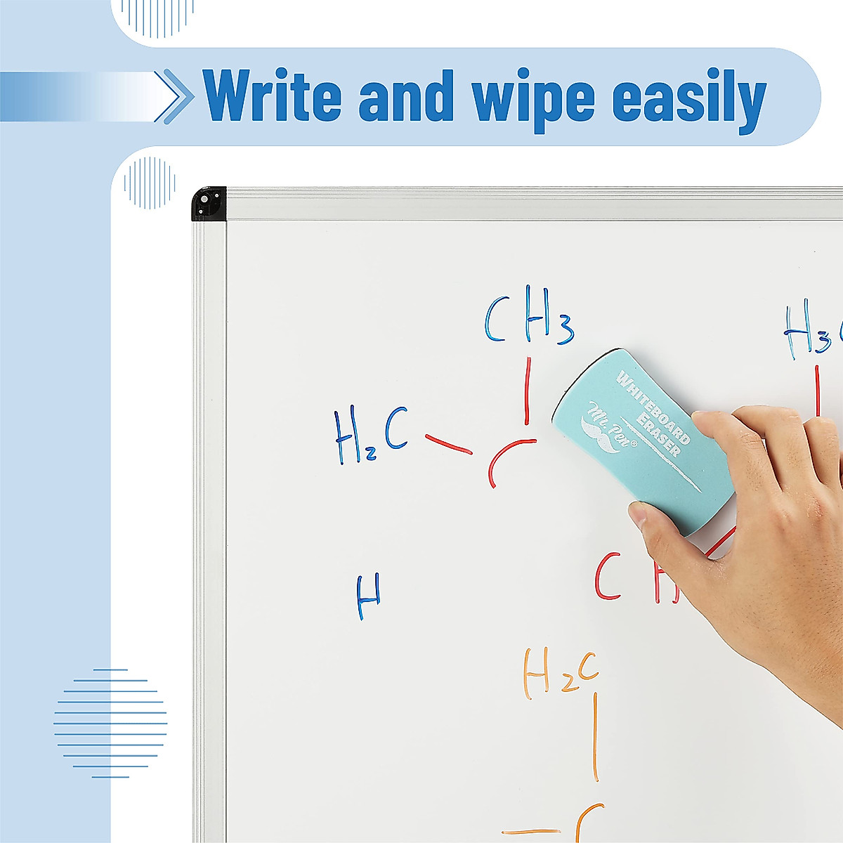 Mr. Pen- Magnetic Dry Erase Board, 24x36 Inches, White Board Dry Erase, Magnetic Whiteboard, Dry Erase Boards, White Board for Wall, Large White Board, Whiteboard for Wall, White Board Magnetic Board