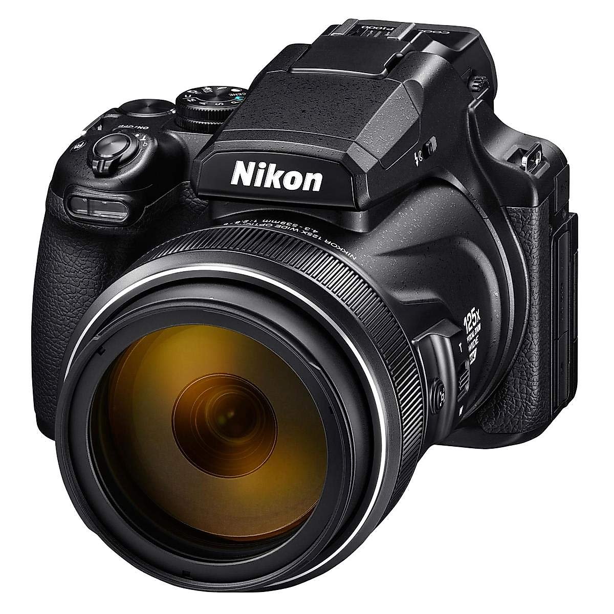 Nikon COOLPIX P1000 Digital Camera Bundle with Filter Kit, Bag, Memory Card, Reader, Card Wallet, Software Kit, Battery Pack, Tripod, Remote, Cable, Bracket, Flash Speedlight, Microphone, LED Light