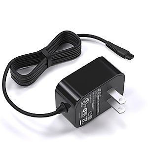 WUKUR Charger for Homitt Electric Spin Scrubber, AC Adapter for Homitt Scrubber HM115C, HM115CW, HM115CD,HM115CG HM204C and More, Replacement Homitt Charger 2 Prong Adapter