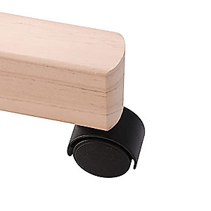 Folding Room Divider Stand Wooden Screen Divider Base Room Divider Stand Base Panel Screen Partition Base Accessories (Primary Colour Pulley Style)