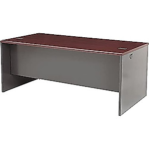 Hon 38934Ns 38000 Series Desk Shell, 72W X 36D X 29-1/2H, Mahogany/Charcoal