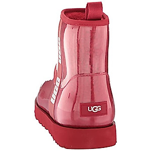 UGG Women's Classic Clear Mini Fashion Boot, Samba Red, 7
