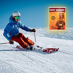 MR.ICE Body Warmers with Adhesive Backing, Body Hand Warmers Disposable Gives 12 Hours Warm (5.1"×3.7") for Women Men Kids, Extra Large Hand Warmers for Camping Hiking Fishing - 14 Packs