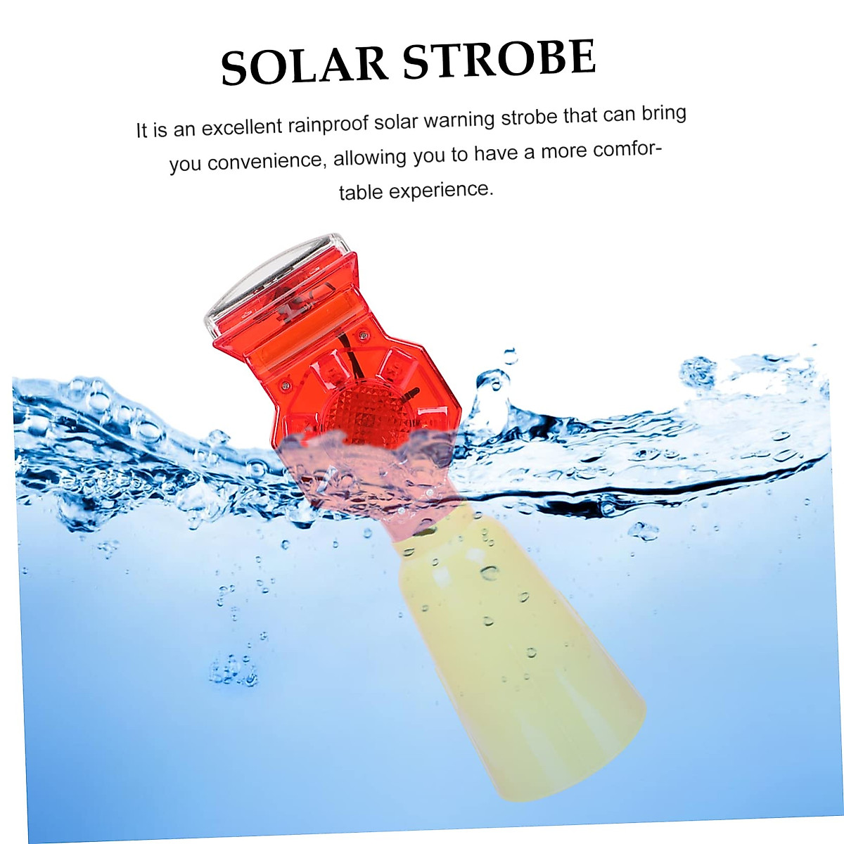 2pcs Signal Light Emergency Beacon Light Solar Strobe Light Emergency Strobe Light Solar Warning Strobe Traffic Flashing Light Warning Light Solar Beacon Solar Flashing Light