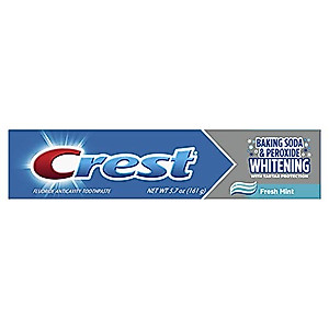 Crest Cavity & Tartar Protection Toothpaste, Whitening Baking Soda & Peroxide, Mint , 5.7oz