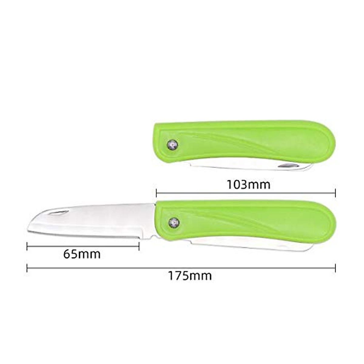 WOIWO 1PCS Stainless Steel Fruit Knife Portable Mini Household Fruit Knife Multi-purpose Folding Fruit Knife