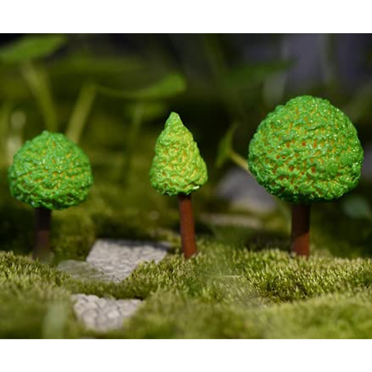 30PCS Model Trees Mixed Miniature Trees Mini Tree Model for Moss Bonsai DIY Crafts Fairy Garden Landscape Decor