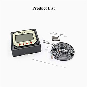 EPEVER Meter MT-1 Remote with LCD Display for Solar Charge Controller EPIPDB-COM Series 10A/20A Dual Battery Solar Panel Charging System
