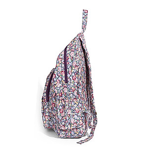 OPQRSTU Women Hippie Hand Bag Large Capacity Bohemian Bag Portable Tourist Fashion Backpacks (Purple white)