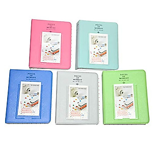 Fancyme 64 Pockets 3 Inch Mini Film Photo Album Compatible with Fujifilm Instax Mini 11 9 8 7s 90 70 LiPlay Instant Camera Link Phone Printer Photo Book Name Card Holder
