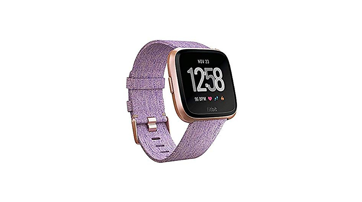 Get Renewed Fitbit Versa SE Smartwatch - Lavender/Rose Gold