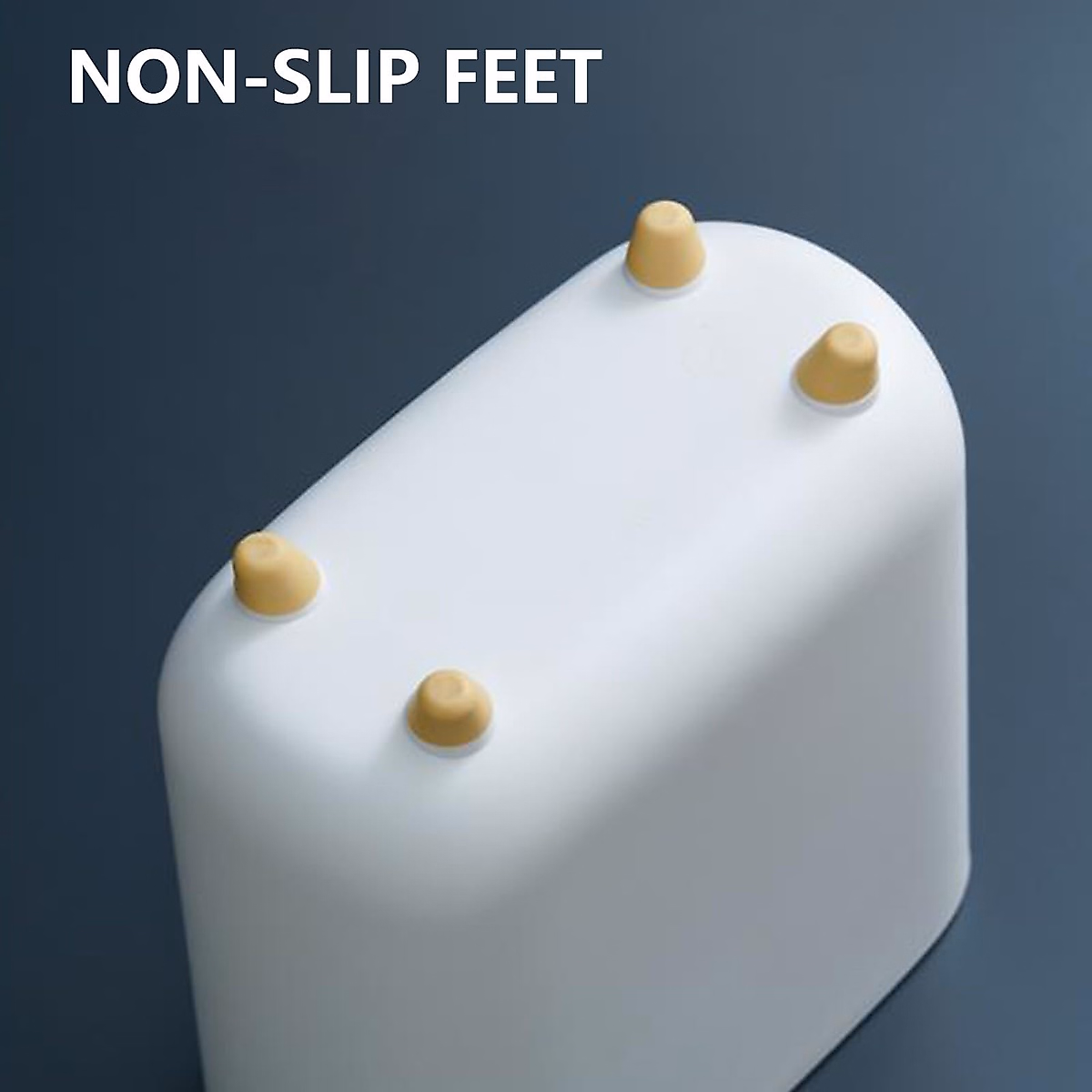 CENGNIAN 1.5 Gallon Bathroom Trash Can with Press-Top Lid, Adsorption Garbage Can with Lid, Smart Plastic Slim Wastebasket for Bathroom, Office, rv, Bedroom, Living Room