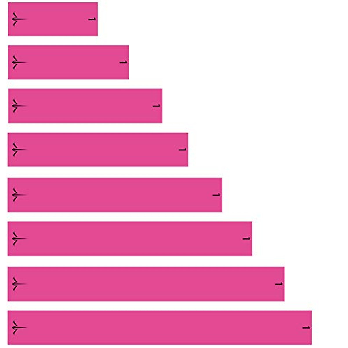 White Water Archery Matte Finish Solid Pink Icon 15pc Pack Arrow Wraps Choose Length Width (3.75)