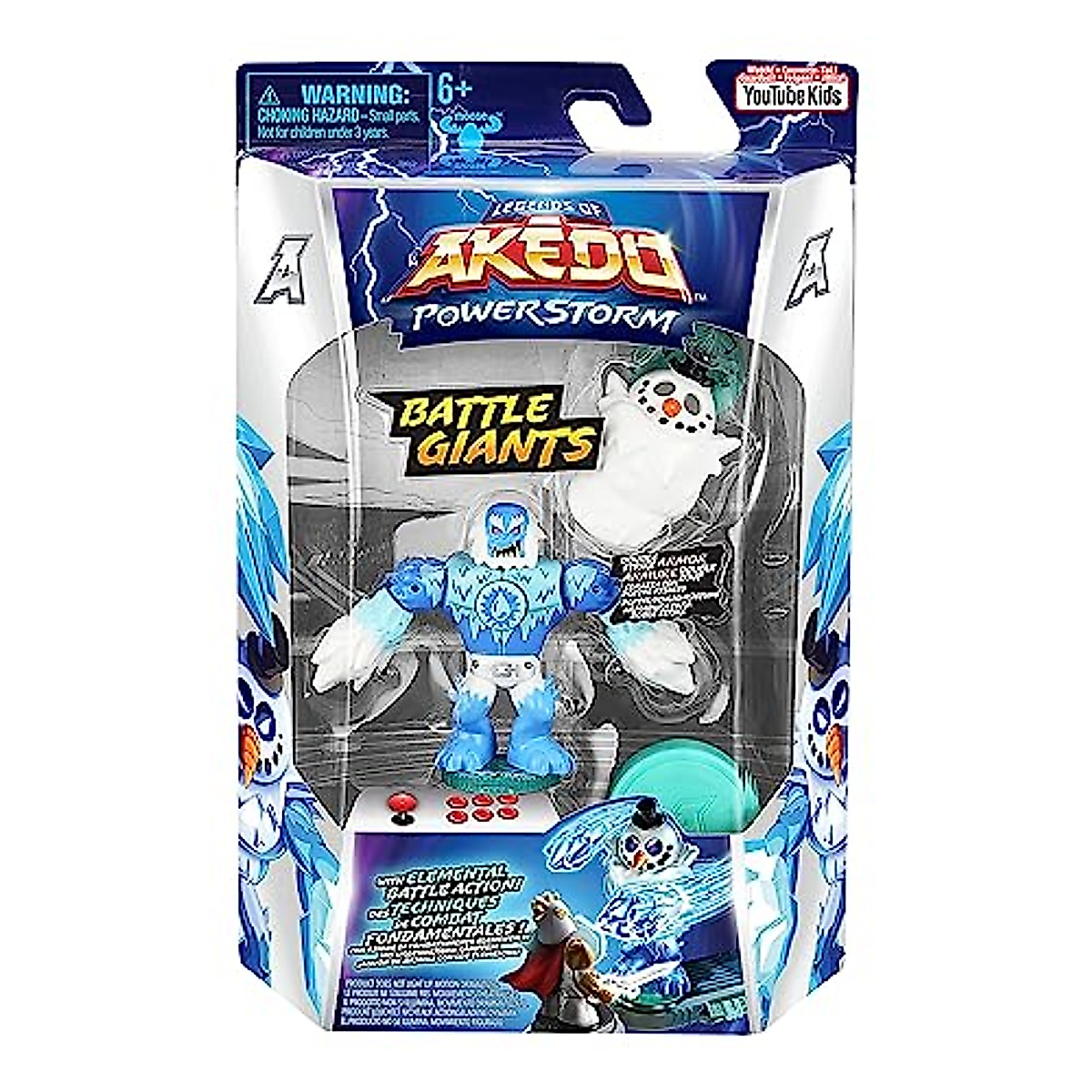Akedo Legends of Powerstorm | Battle Giant Shatterclaw | Mini Battling Action Figure with Double Strike Armor | Ready, Fight, Split Strike.