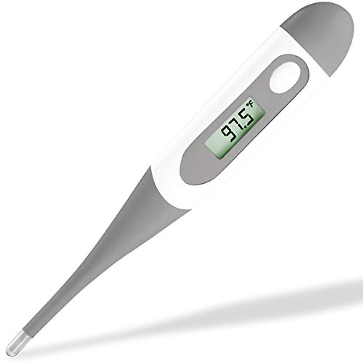 Easy@Home Digital Oral Thermometer for Kid, Baby, and Adult, Rectal and Underarm Body Temperature Measurement for Fever with Alarm EMT-021-Gray