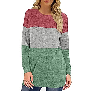 OFEEFAN Womens Fall Clothes Oversized Casual Tunic Tops To Wear with Leggings XXL