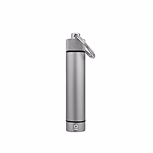 ONGROK Premium Storage Tube, Keychain, Pocket-Sized, Airtight, Aluminum Metal Holder and Case (Gun Metal)