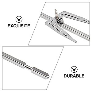 Cabilock Air Fryer Fork Rotating Skewer Rotisserie Stainless Steel Grill Rotisserie Fork Meat Rods Barbecue Rotating Rotisserie Grill System for BBQ Outdoor Forks Roast Grill Spit Rod