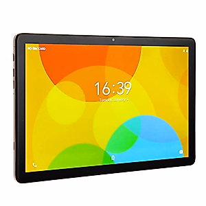 VINGVO 10.1 Inch Tablet, 4G LTE Tablet 2.4G 5G WiFi AU Plug 100-240V 8GB 128GB 5MP Front 13MP Rear 1920x1200 Resolution for Learning for Android 11.0 (Gold)