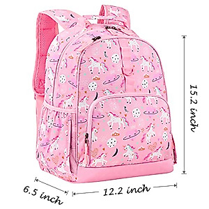 Choco Mocha 15inch Unicorn Backpack + Lunch Bag+ Pencil Bag