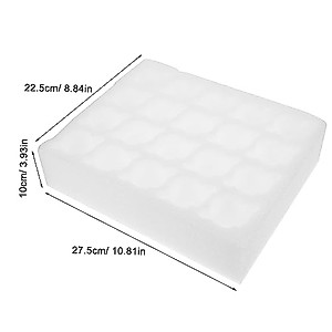 Uonlytech Refrigerator Containers Egg Cartons Fridge Containers Desk Tray Containers for Fridge Kitchen Egg Container Portable Egg Tray Egg Holder White Egg Rack Pearl Cotton Egg Shape