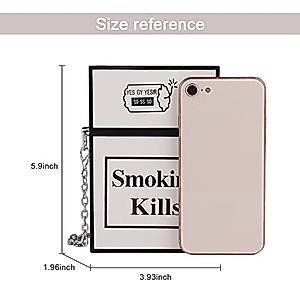 KUANG! Women Case Shape Shoulder Bag Pu Leather Storage Holder Mini Purse Chains Box Clutch Evening HandBags