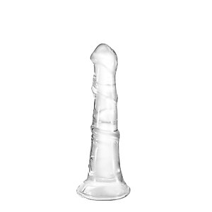 Realistic Anal Dildo for Women, Clear Horse Dildo G Spot Stimulation with Strong Suction Cup, Lifelike Jelly Dildo Vagina Sex Toy Penis Dildo Butt Plug for Female Men Masturbating (7.78in)