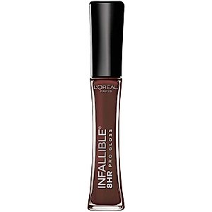 L’Oréal Paris Makeup Infallible 8 Hour Hydrating Lip Gloss, Truffle, 0.21 Fl Oz