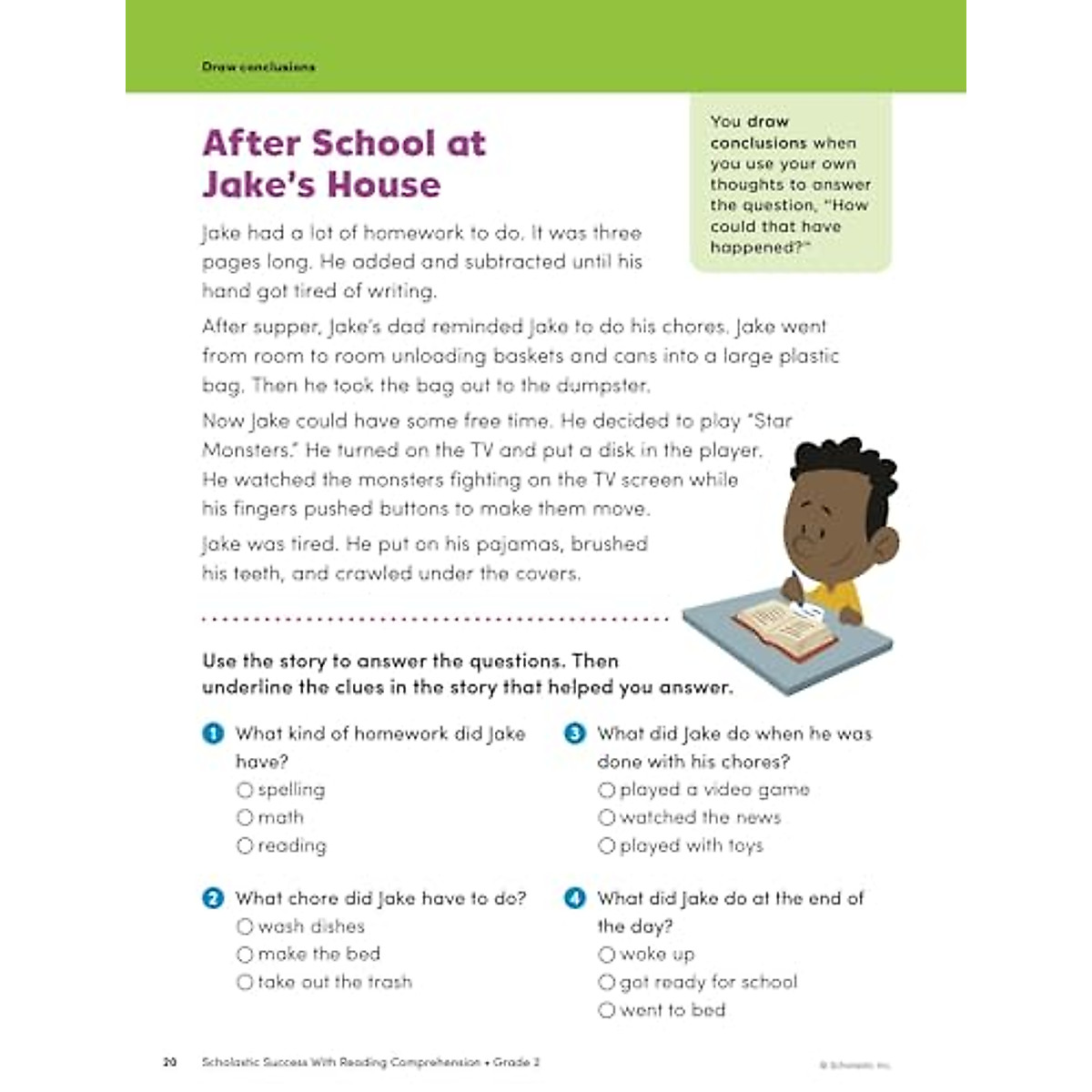 Scholastic Success with Reading Comprehension Grade 2 Workbook (Scholastic, Grade 2)